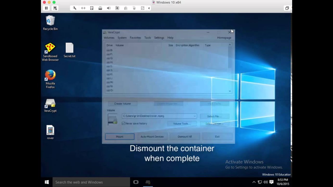 Encrypting files with Veracrypt and AESCrypt