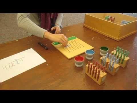 Bluffview Montessori School: Long Division Using "Test Tubes"