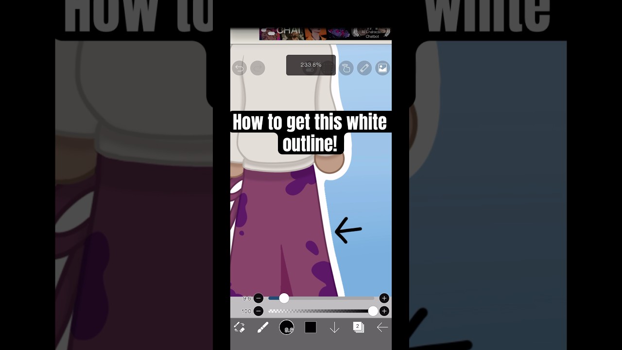 Sticker Outline Tutorial!! #dandysworld #dandysworldroblox #dandy #ibispaint #arttutorial #artist
