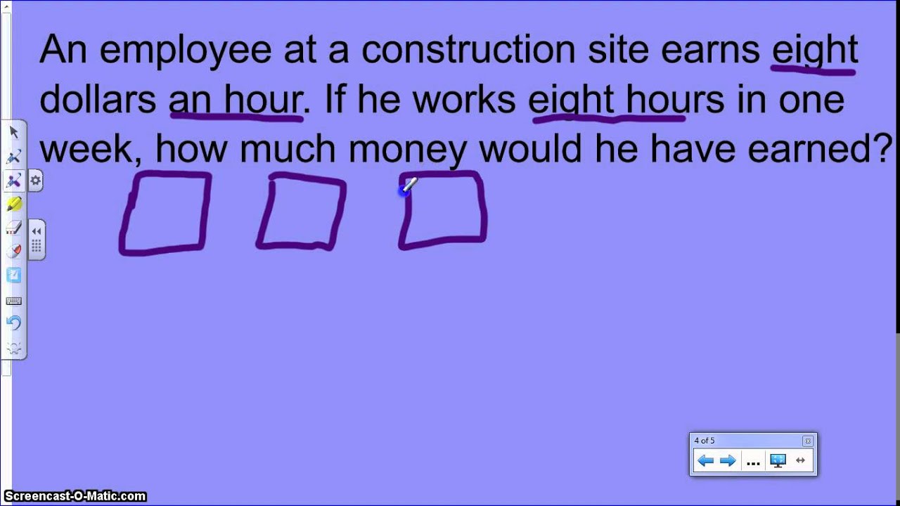 Multiplication Word Problems