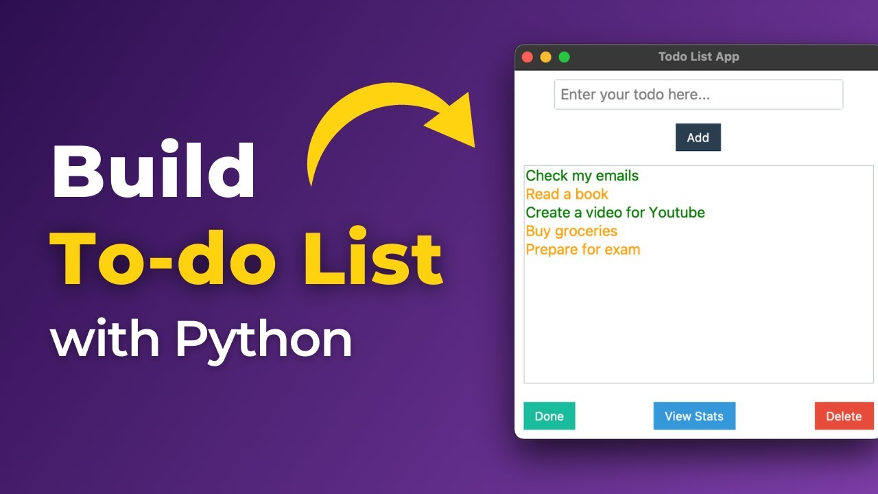 Building a To-Do List App with Python & Tkinter | Tutorial