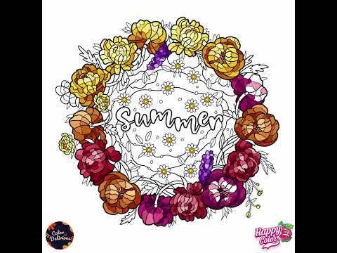 Summer | Adult Coloring | Coloring Apps | Color by Number #colorbynumber