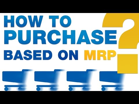 ERP Tutorial - How to purchase based on MRP?