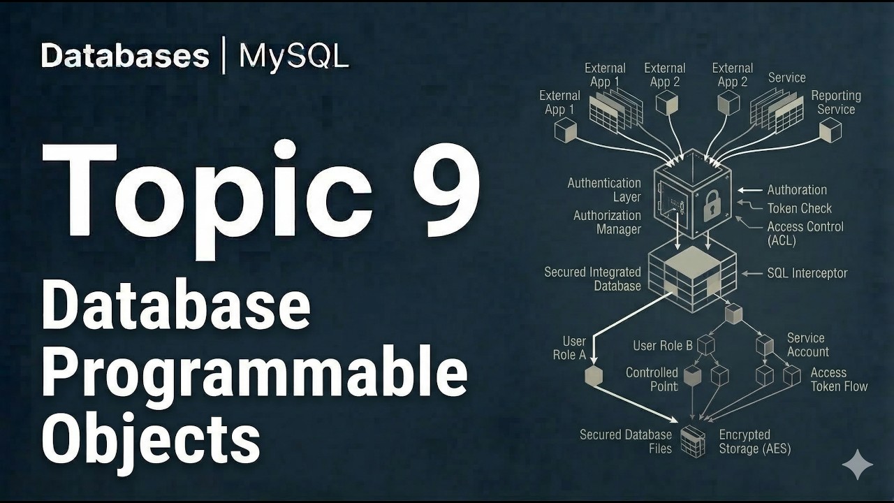 Topic 9. Database Programmable Objects