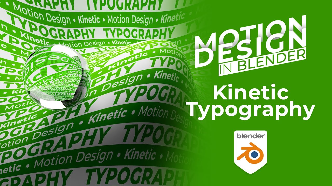Making deformed kinetic typography in Blender.