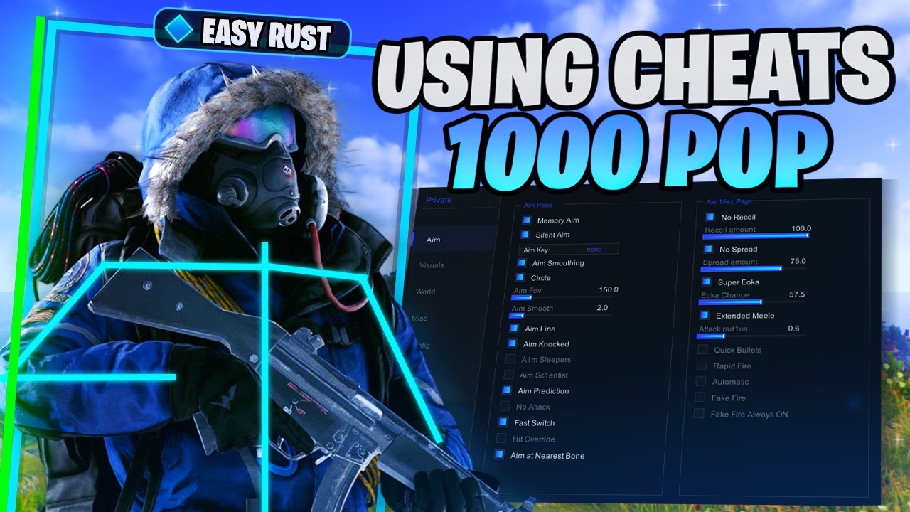 I Used RUST CHEATS To Win Every Fight on Wipeday 🎯 (INSANE)