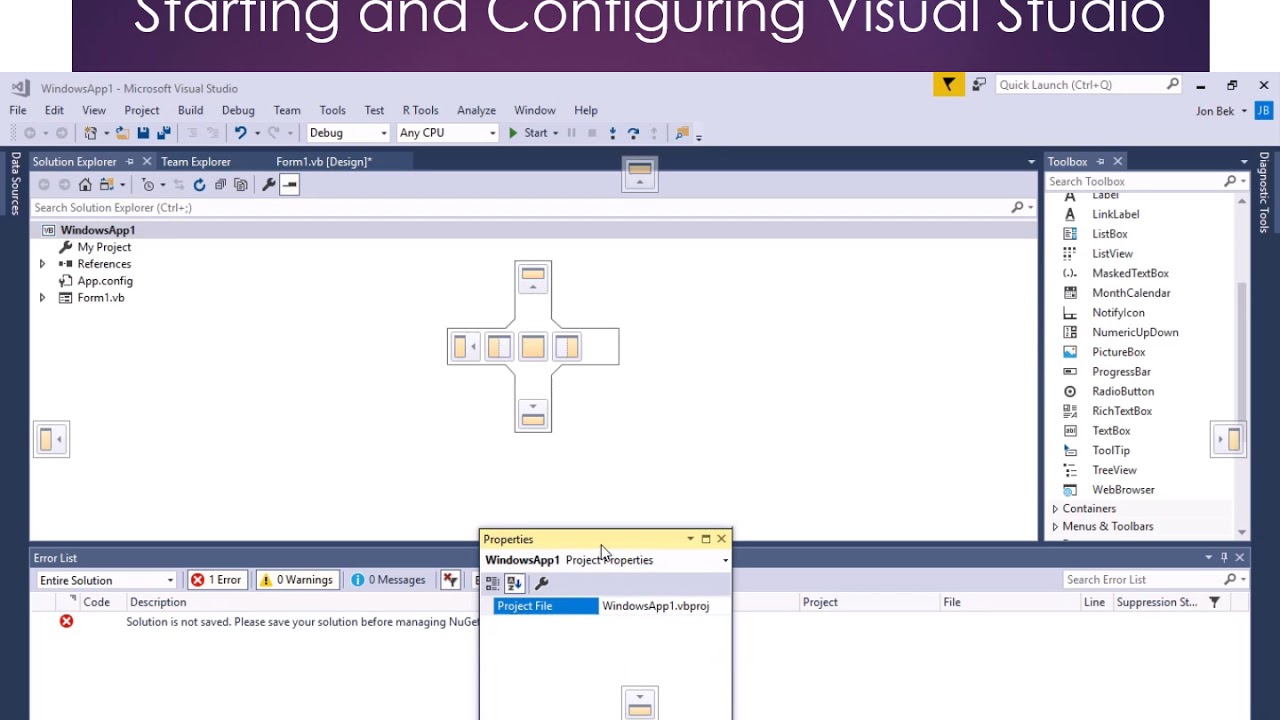 CIS-119 Lecture -  Introduction to Visual Basic