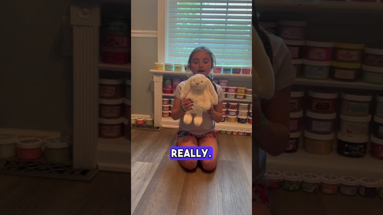 Jellycat Bunny 🐰 The Best Stuffed Animal of ALL Time?! #jellycat #bunny #plushie #fun #shorts