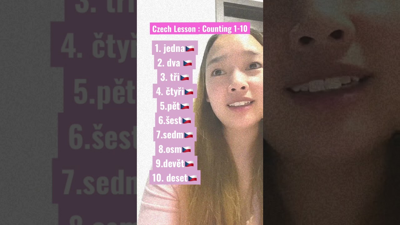Czech Lesson Basics | Counting 1-10|  #counting1-10 #learnczech  #czechlanguage  #basic  #cz