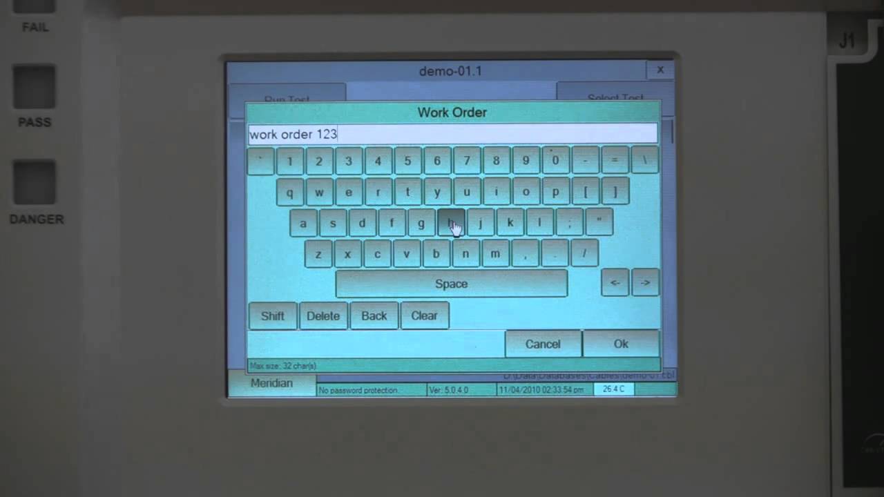 QuadTech - Meridian Tutorial Work Order Number