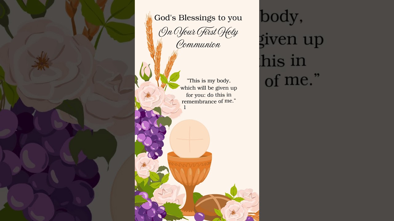 Catholic Ecard - First Holy Communion