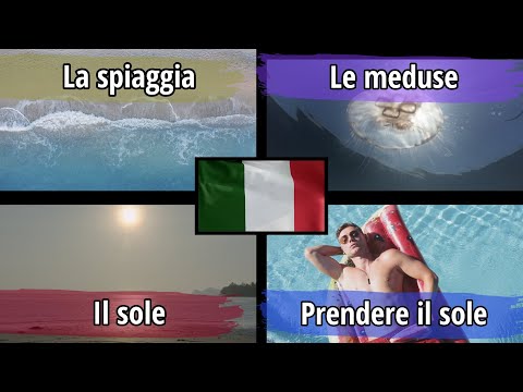 Learn Italian Vocabulary for Beginners | Beach