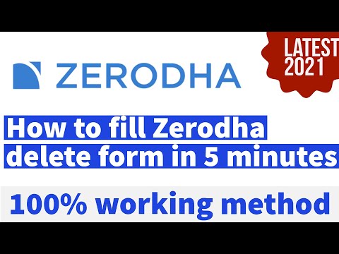 how to fill ZERODHA DEMAT ACCOUNT closing form | ZERODHA closing account online