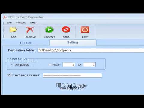 PDF To Text Converter free download!