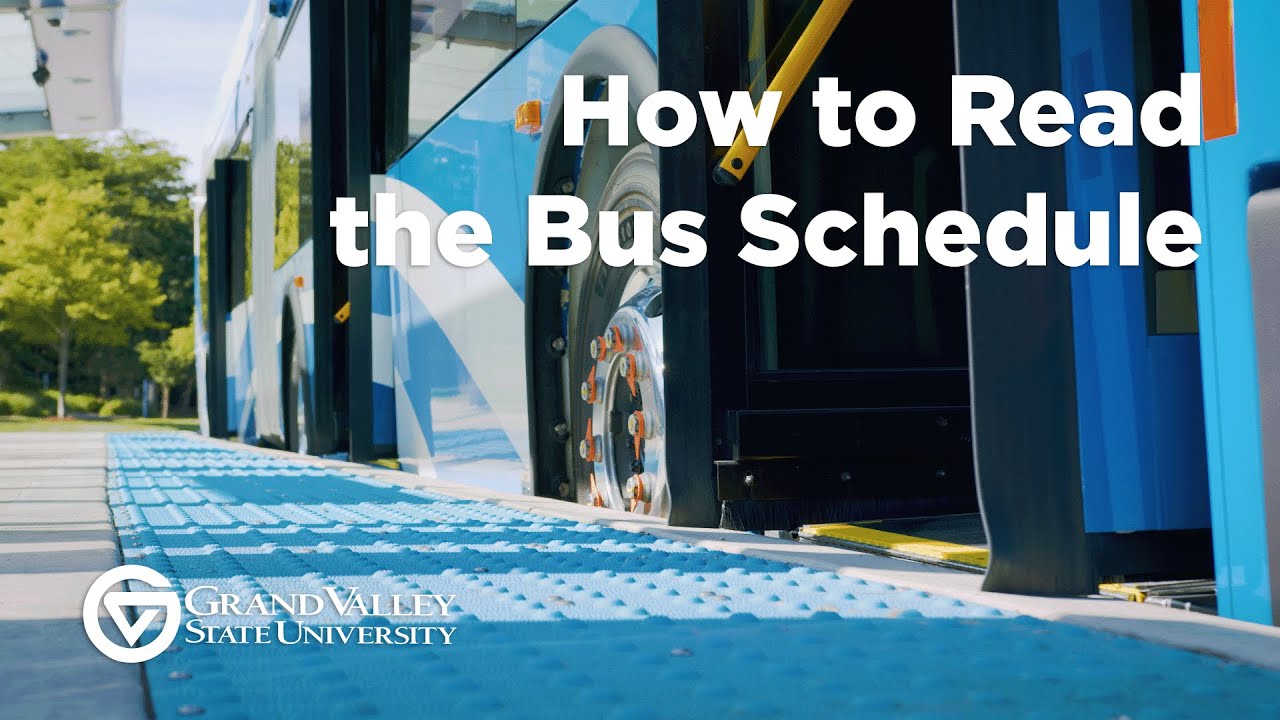 How to Read the Bus Schedule