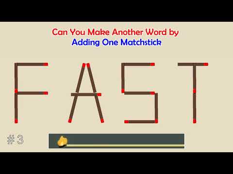 Can you make another word from the existing one? | Matchstick Word Puzzles # | Brain Teaser