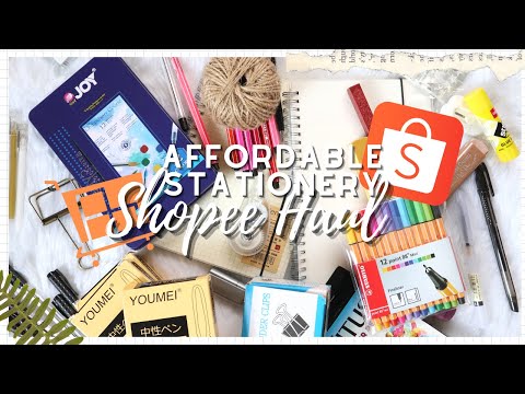 affordable shopee haul ๐ธ / stationery & school supplies (philippines) || siennanotes
