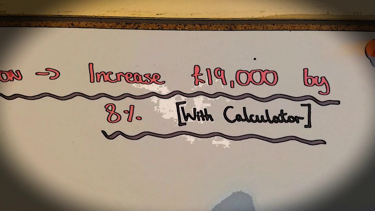 Increasing by a Percentage EASY Multiplier Method!!! (With Calculator)
