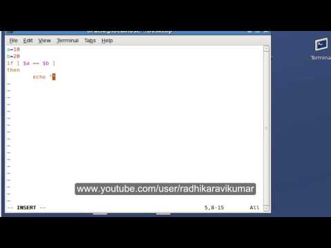 Unix: If Statements in shell scripting