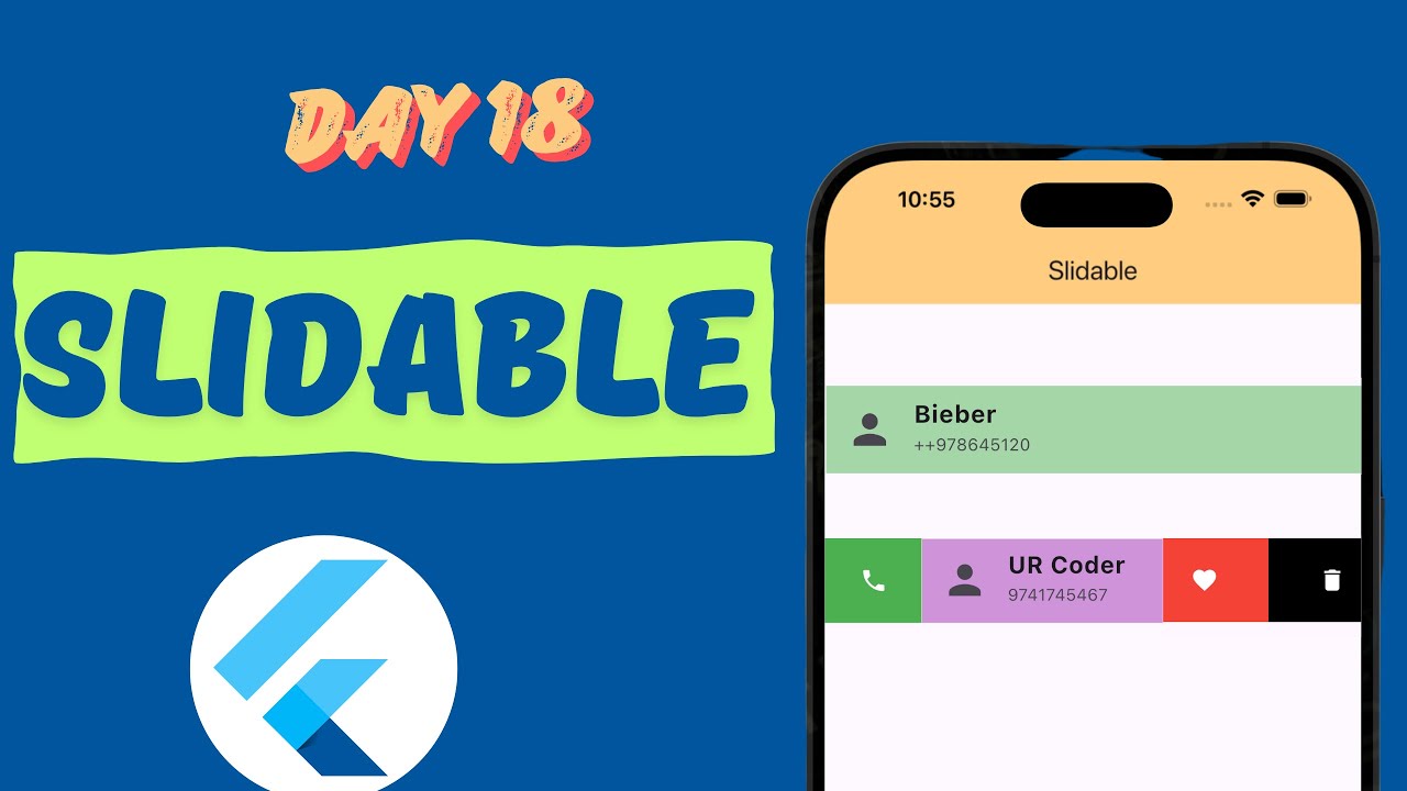 Flutter Slidable || Slidable Widget • Flutter Tutorial [Android + IOS]