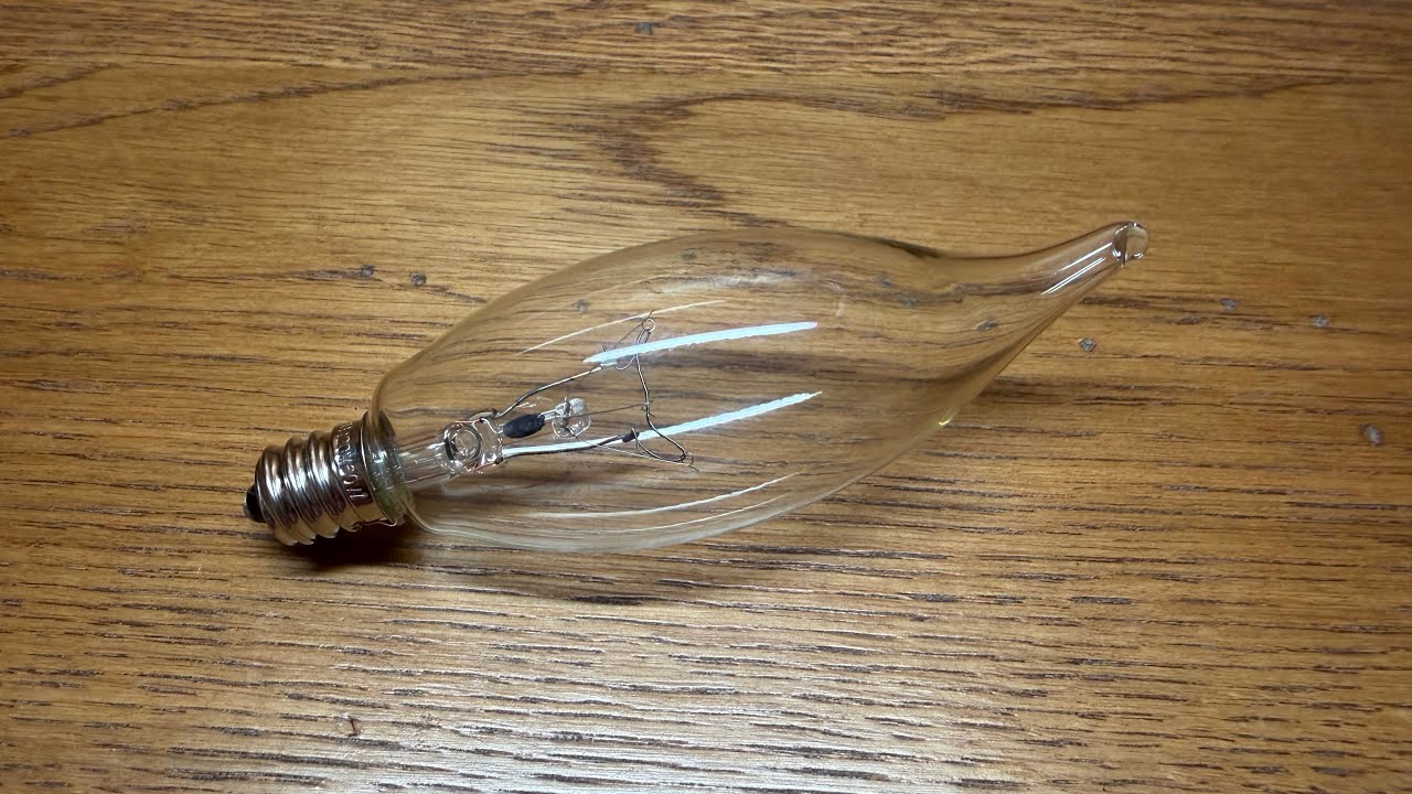 GE 60watt CA7 Incandescent Candelabra Light Bulb