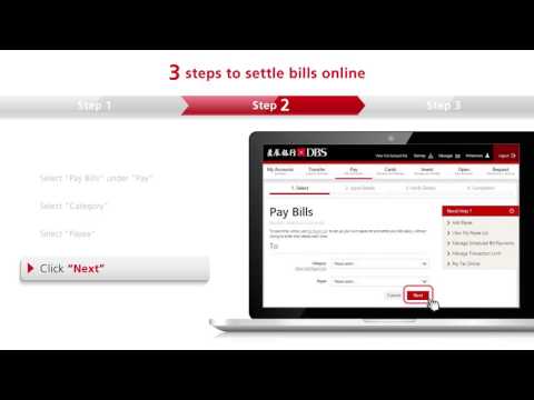 Online demo - Settling bills via DBS iBanking/ DBS mBanking