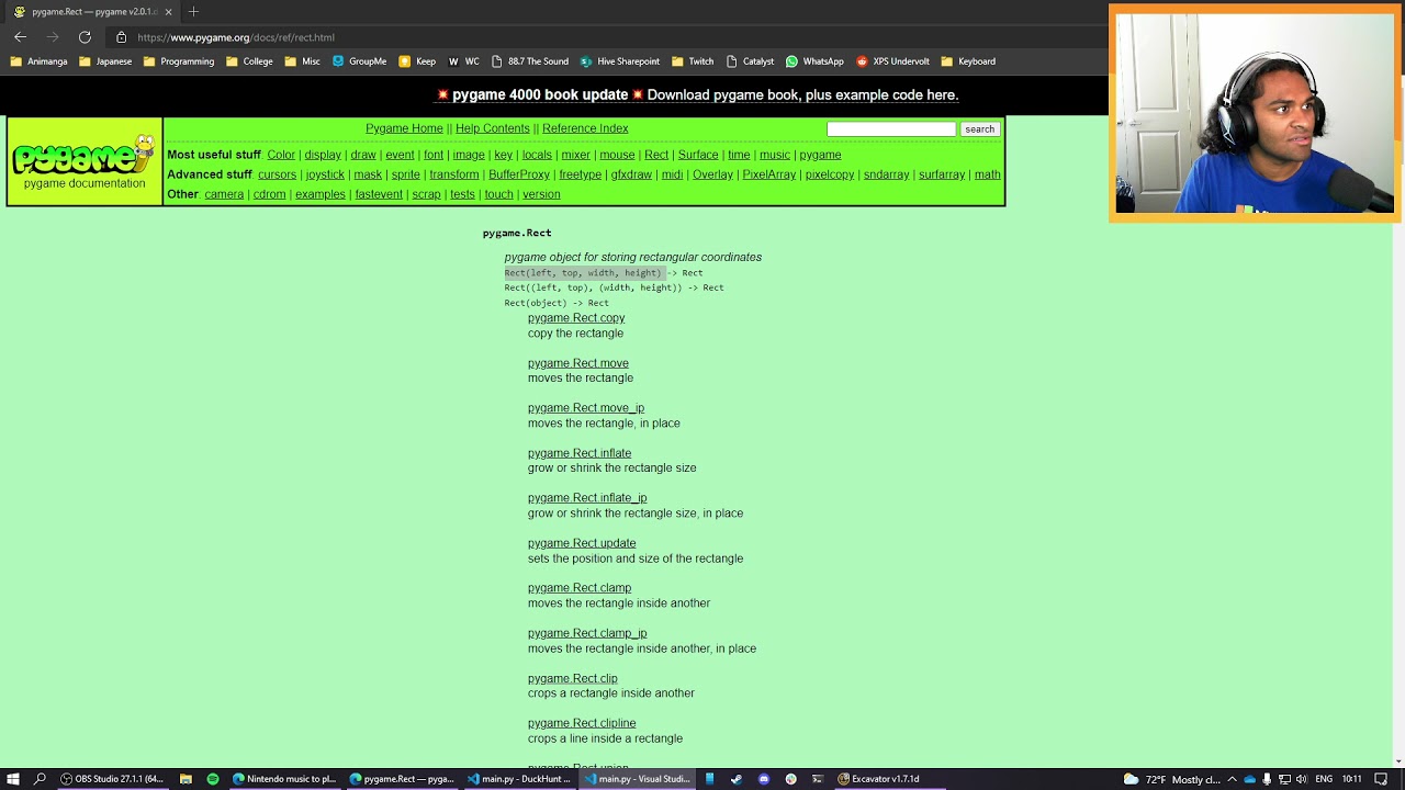 Remaking Duck Hunt in Python! (FULL VOD PART 1)