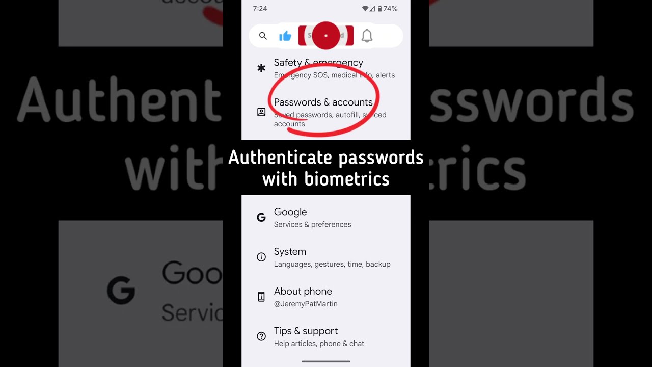 How to authenticate passwords with biometrics