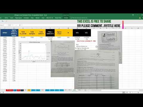 How to calculate Control Limits (LCL & UCL) of P chart |excel & Minitab|SPC Statistic Proces Control