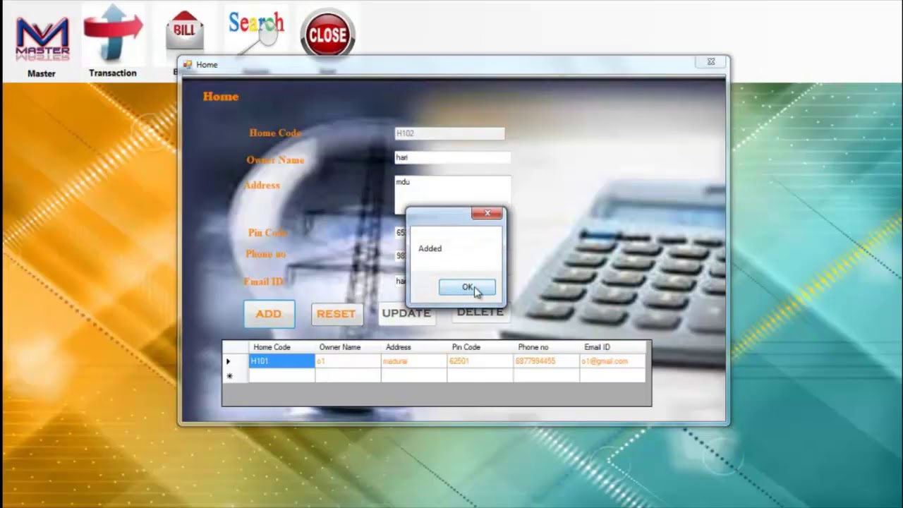 Electricity Billing Management System | Student Projects
