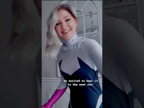 🔥Amazing spider gwen cosplay spider girl costume #shorts #spidergwen #trending