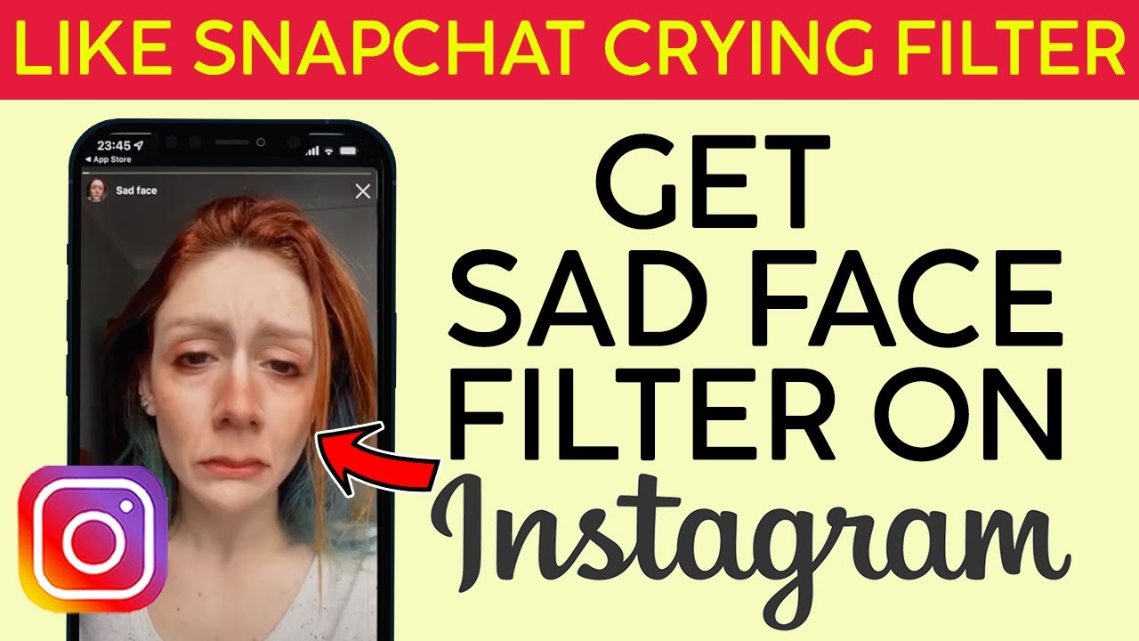How To Use Crying Filter on Instagram Story & Reels | Sad Face Filter Instagram | SNAPCHAT COPY