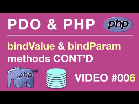 Learn PDO | PHP | bindValue bindParam Continued PDOStatement 006 Tips from the Self Taught ...