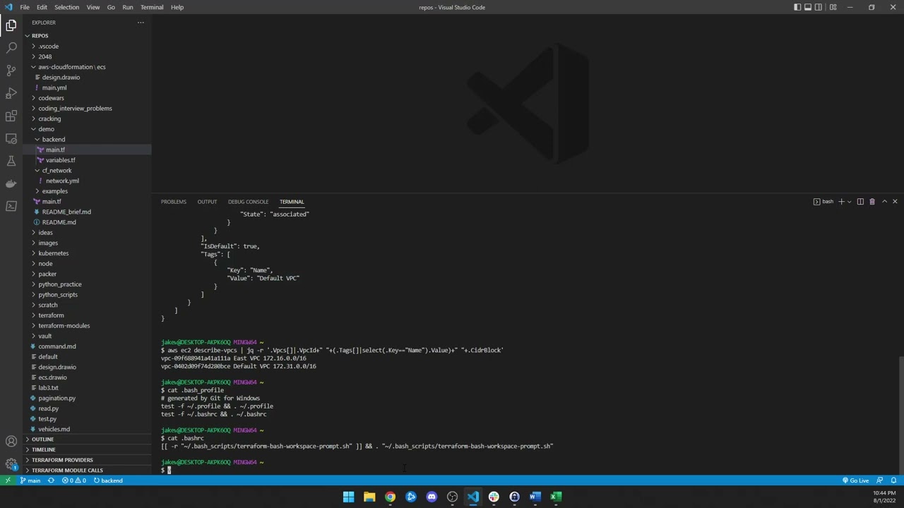 How to use an Alias to store AWS CLI Commands