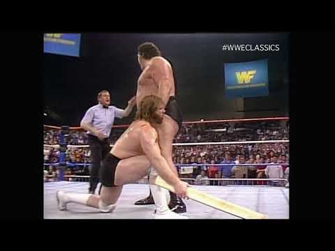 WWF 1987 - "Hacksaw" Jim Duggan Knockout Andre The Giant