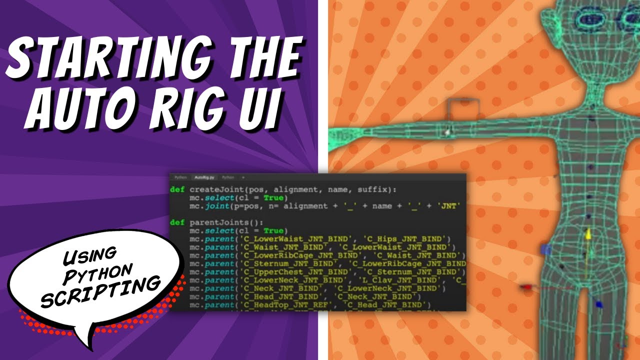 Starting the Auto Rig UI | Maya Python Tutorial