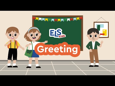Greeting kids video//What's your name?//Introducing yourself for kids