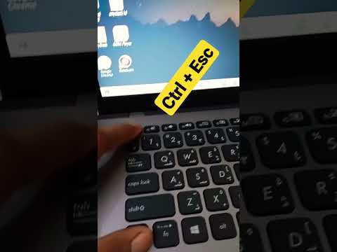 Windows Key Shortcuts Ctrl + Esc