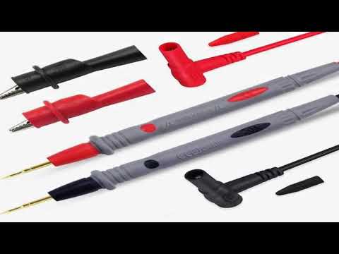 1000V 20A Multimeter Test Leads Probes Banana Plug, 24K Gold Digital Multimeter Probes Ele