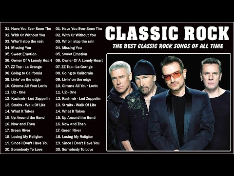 Best Classic Rock Songs 70s 80s 90s - Queen,Guns N Roses, R.E.M, Metallica, U2, Pink Floyd, Bon Jovi