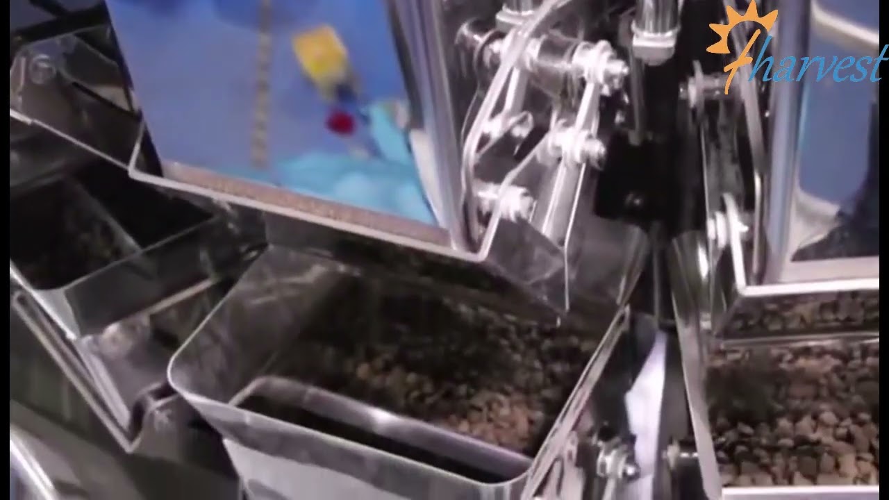 sirut, makeiset, pähkinät, kuivatut hedelmät, keksien pyörivä esivalmistettu pussipakkauskone