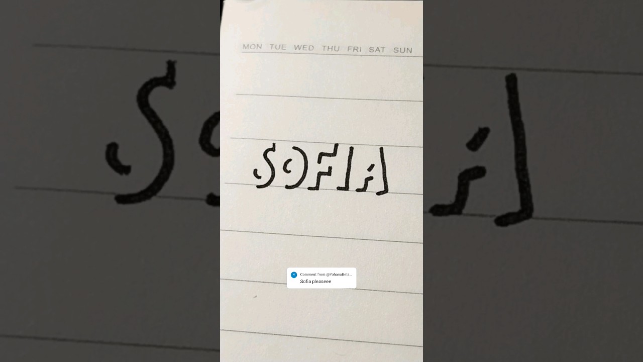 Sofia #namesinshadows #shadowlettering #lettersbyangelica #lettering #calligraphy