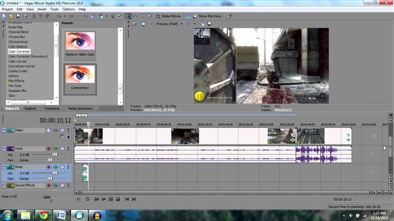 Sony Vegas Tutorial for Making YouTube Videos