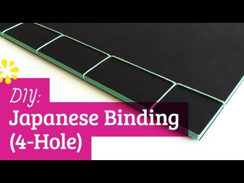 4-Hole Japanese Bookbinding Tutorial