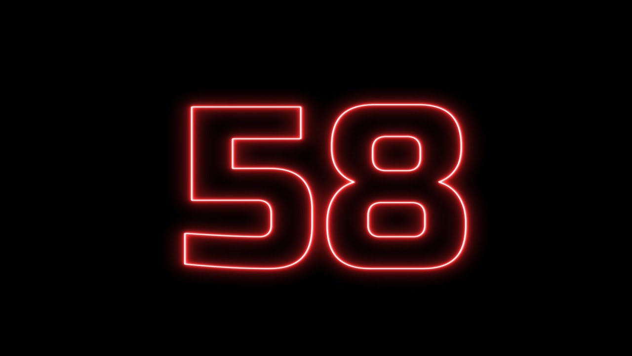 60 Seconds Countdown #7 Neon Lights - COPYRIGHT FREE