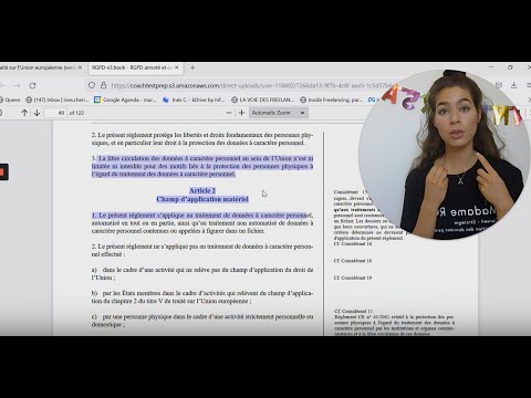 11. Article 2 RGPD - Sur quoi porte le RGPD ?🤓