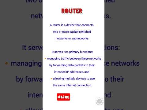 Router |Define Router |What is Router? |Router main functions |#internet #router #routing