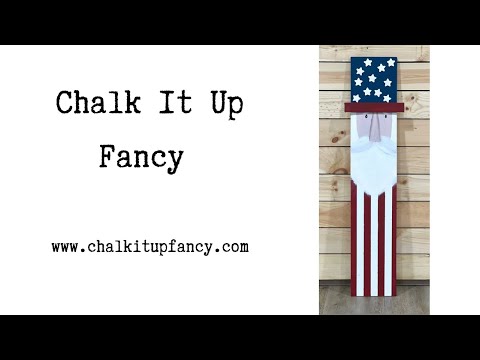 DIY Painted Americana Uncle Sam Porch Sign