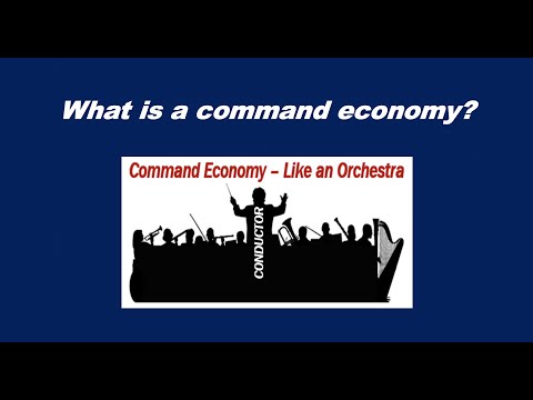 What is a command economy?