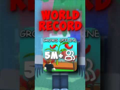 WORLD RECORD ACTIVE PLAYERS In GROW A GARDEN! #growagarden #roblox